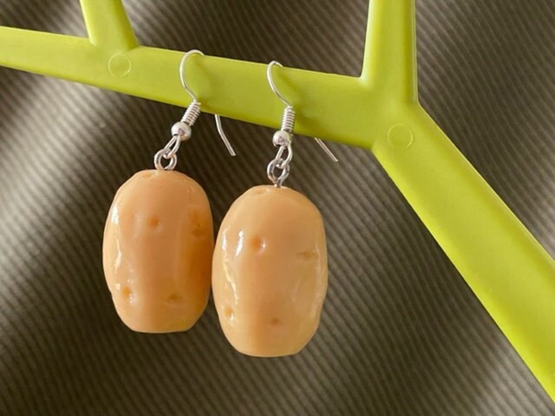 POTATO EARRINGS Spud Fun Gift for Her Kawaii Imitation Food Foodie Gift ...