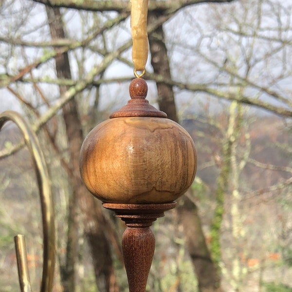 Wood Turned Ornaments - Etsy