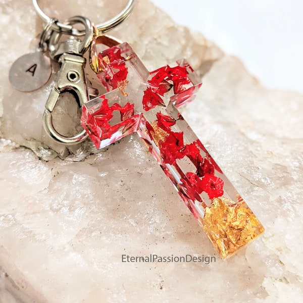 Cross Keychain - Etsy
