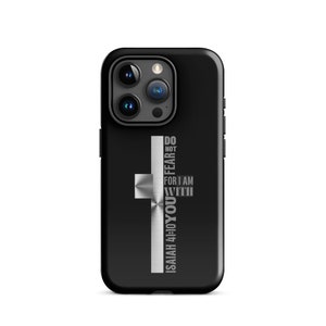 Personalized Christian iPhone Case, Cross Bible Verse Isaiah 41:10 Do ...