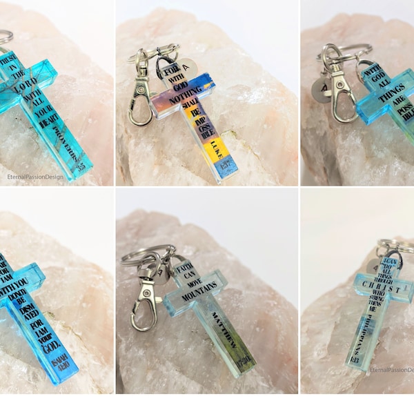 Bible Verse Keychain - Etsy