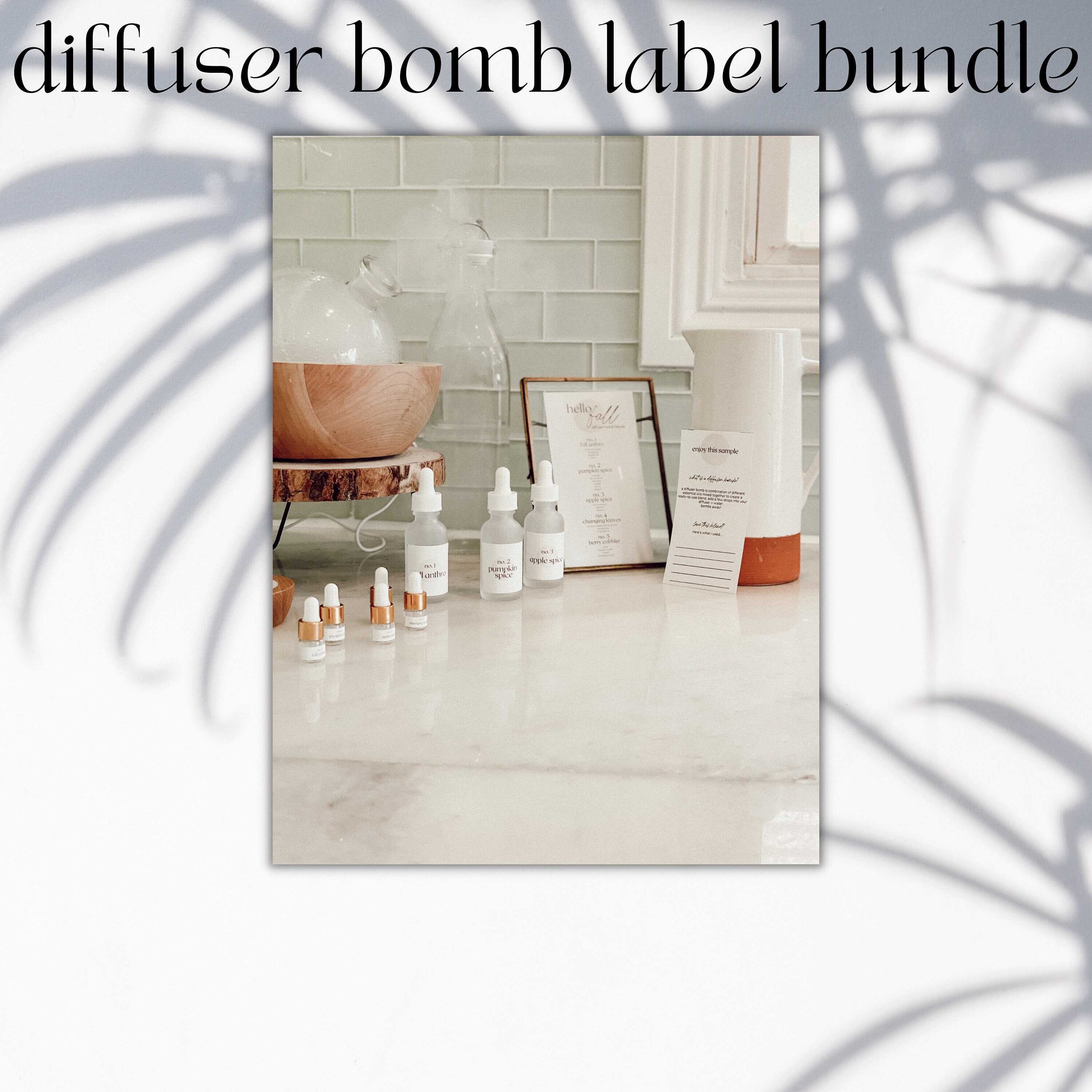 Diffuser Bomb Sample Labels Cards for Young Living Reps / Fall Diffuser ...