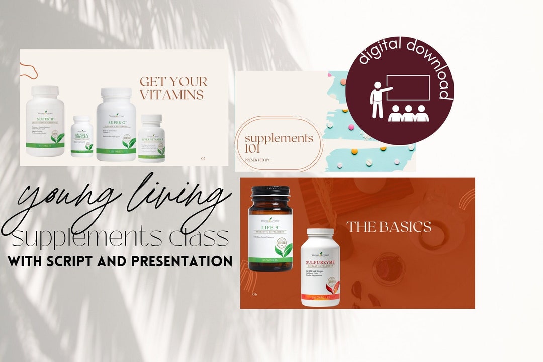Young Living Supplements Script and Presentation to Present via Zoom ...