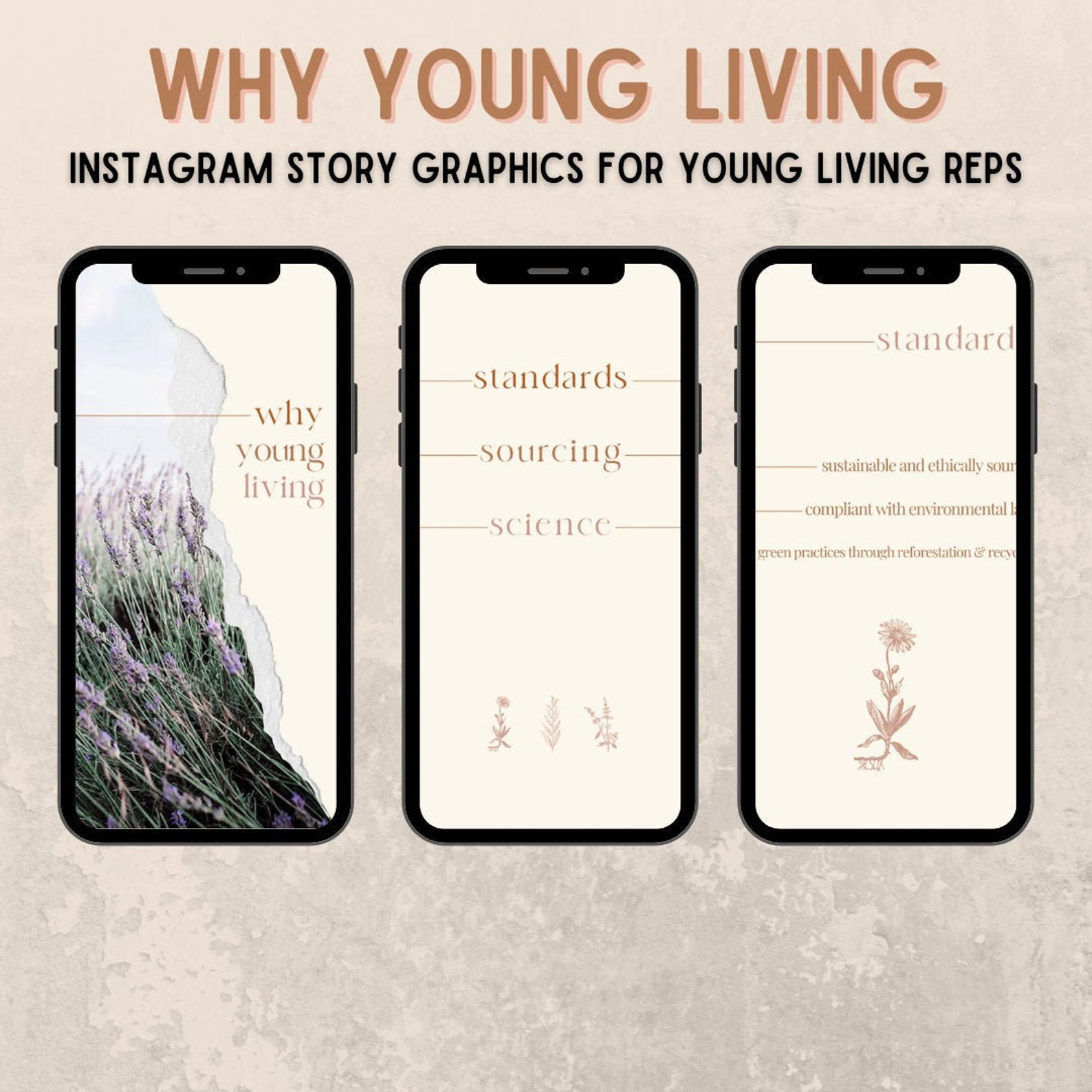 WHY YOUNG LIVING Instagram Story Graphics / Young Living Rep Instagram ...