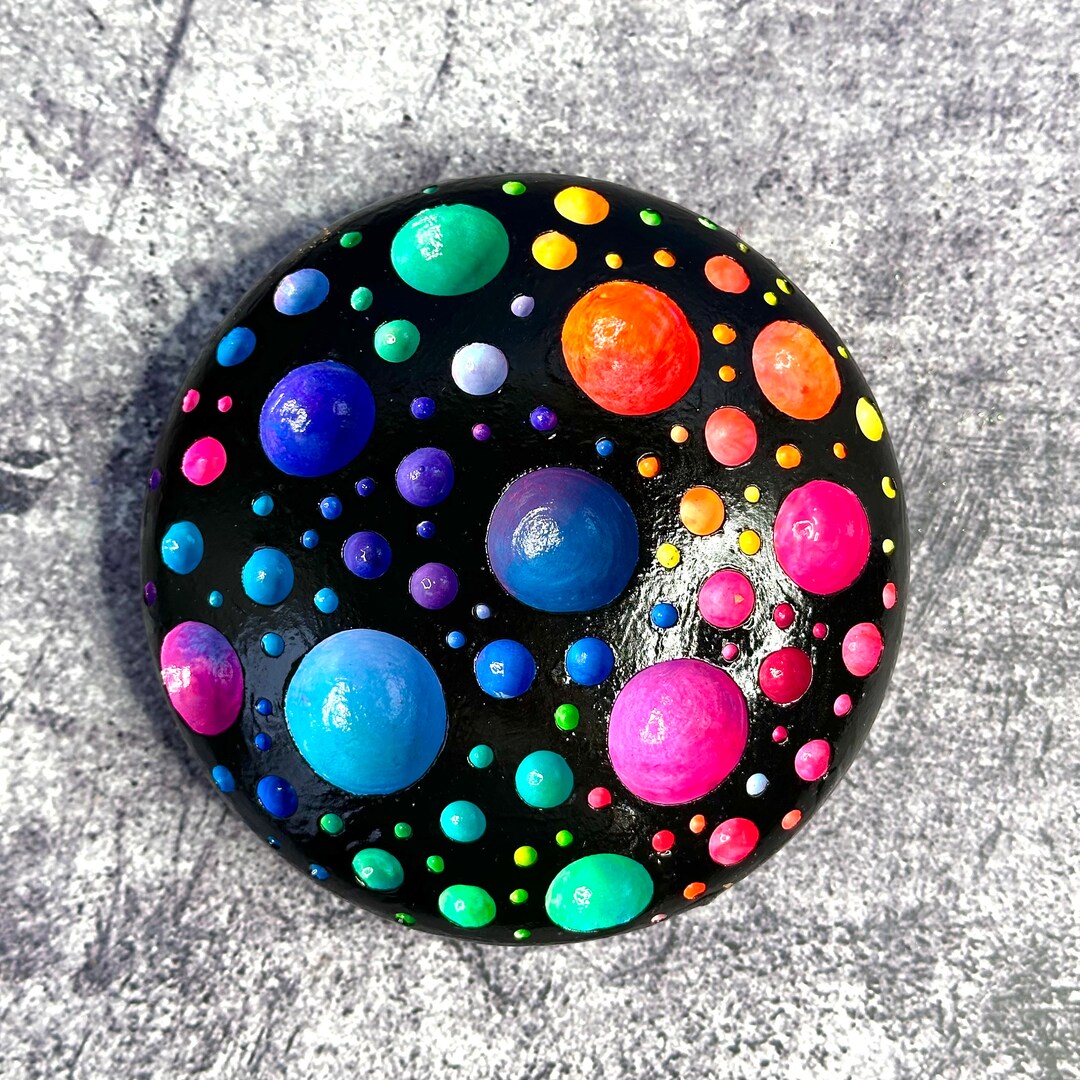 Art Stone Carved Craters Rainbow Moon - Etsy UK