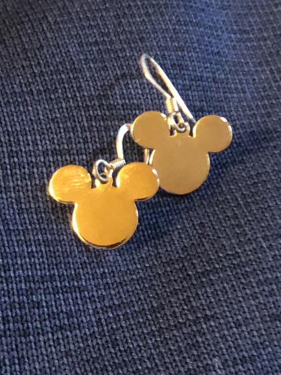 Vintage Disney Gold Plated Mickey Mouse Dangle French… - Gem