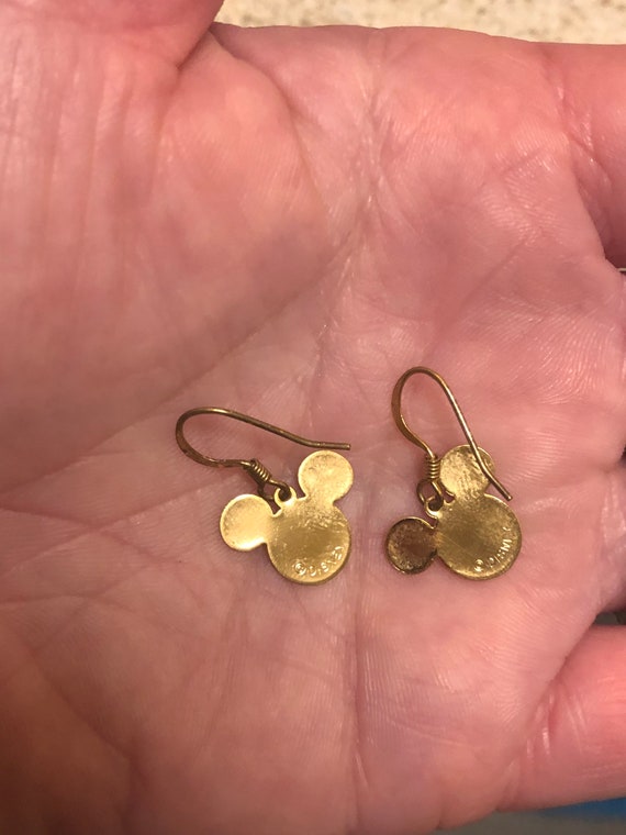 Vintage Disney Gold Plated Mickey Mouse Dangle French… - Gem