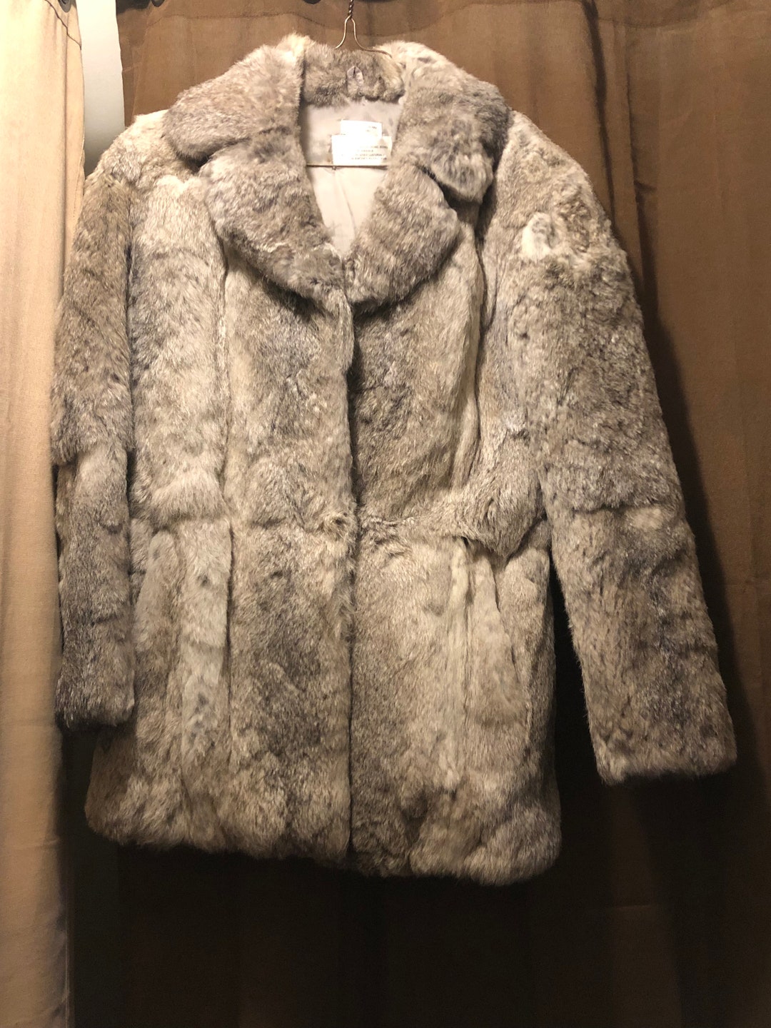 Sz Sm Vintage 1960s MCM Mid Century Modern Bleached Rabbit Fur - Etsy