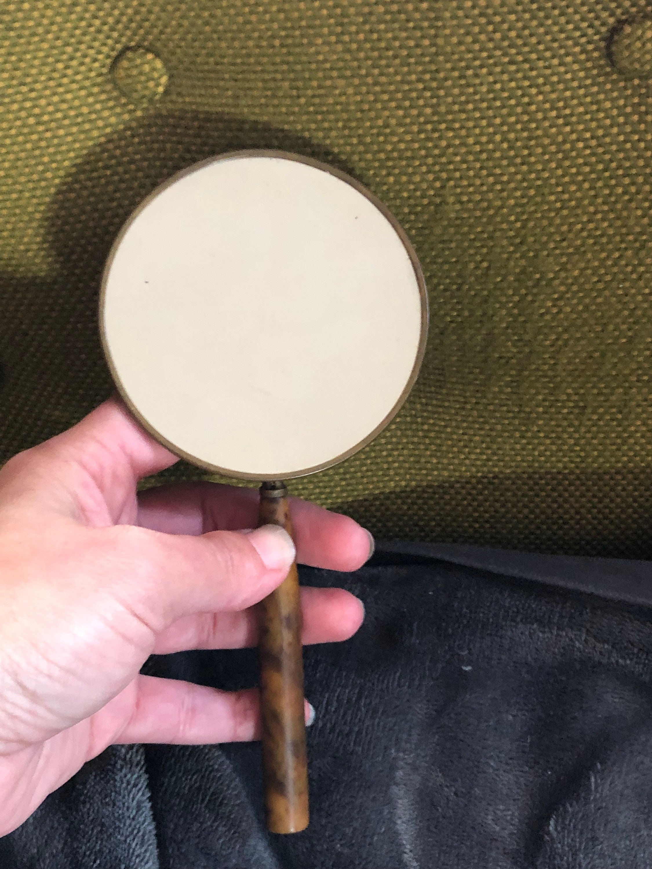 Antique German Hand Held Magnifying Mirror W Marie Antoinette - Etsy