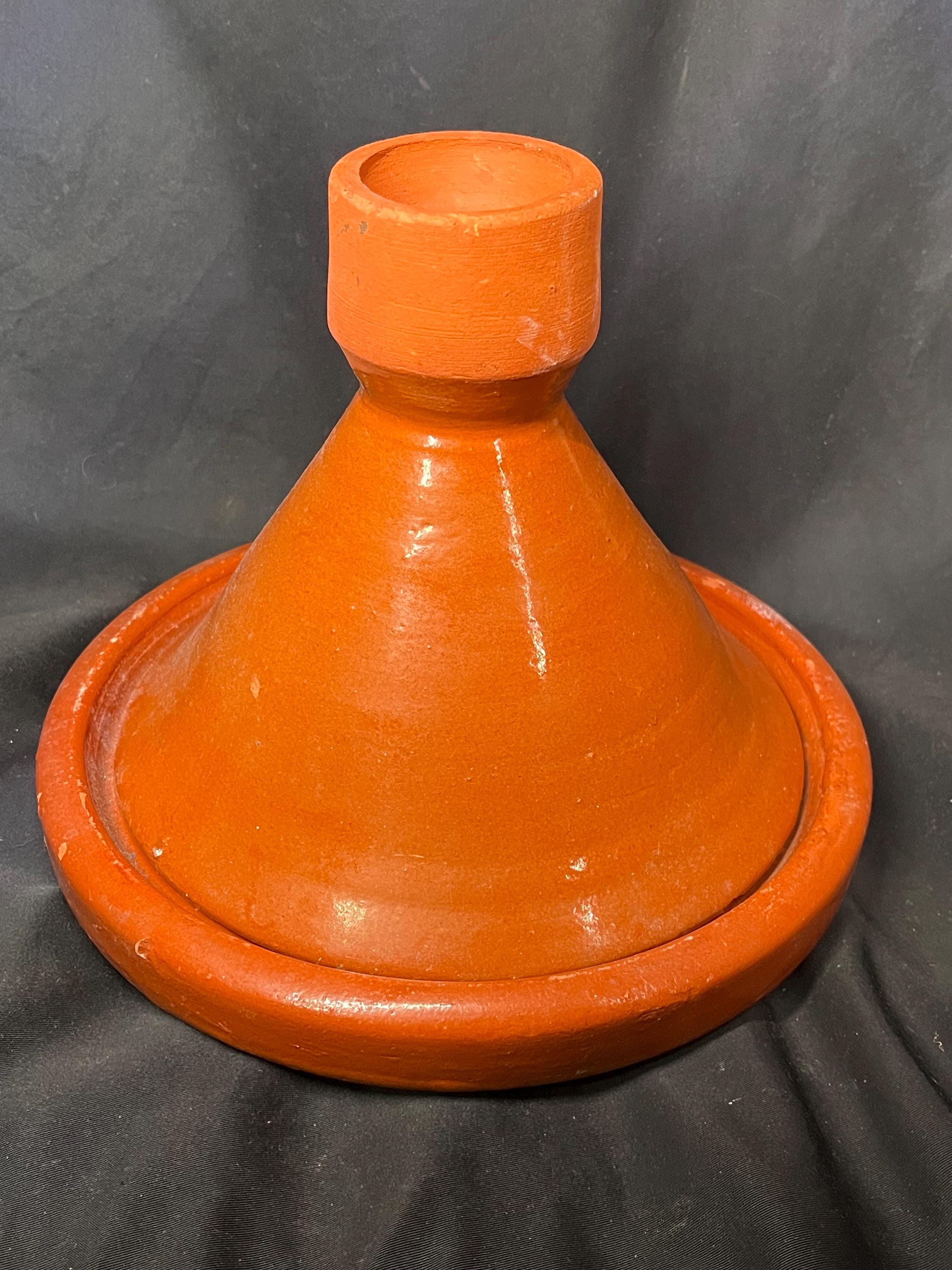 Vintage Moroccan Cooking Tagine -handmade Glazed Brown Clay Pot ...