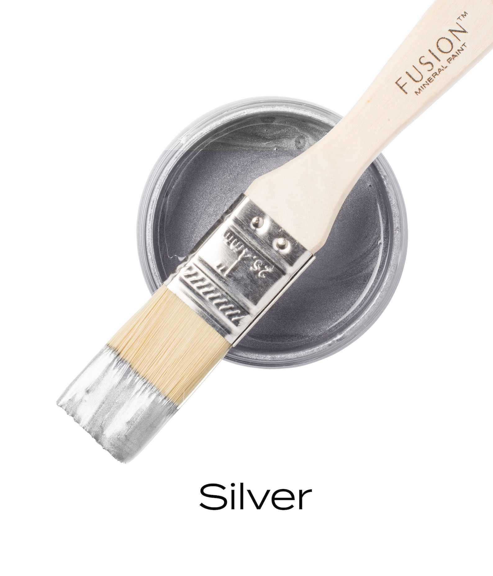 METALLIC SILVER - Fusion Mineral Paint - 250 Ml (1/2 Pint) - Fast ...