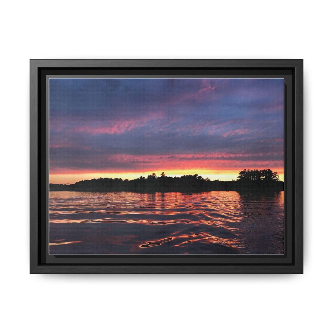 Lake Vermilion Sunset Photo Canvas Print - Etsy