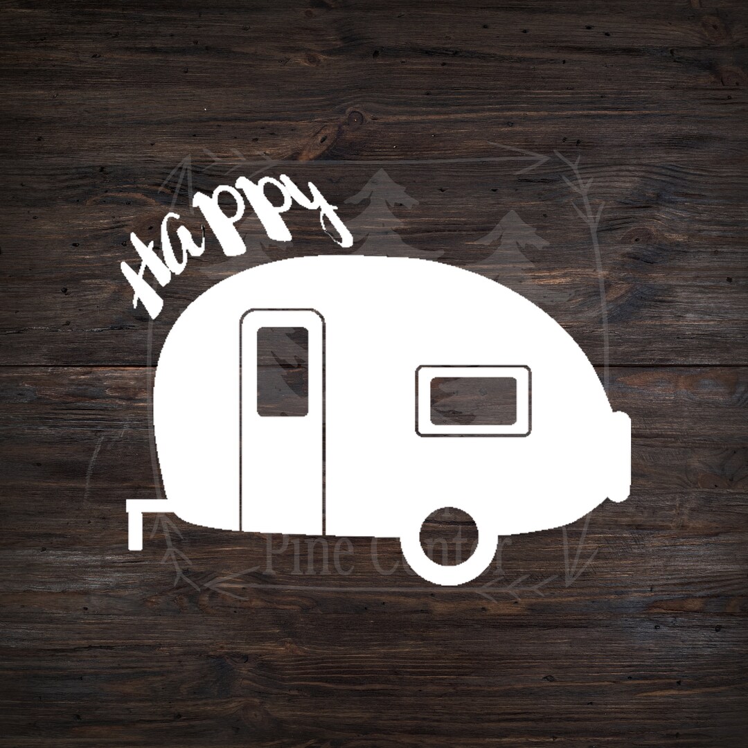 Happy Camper - Happiness - Camping Decal - Truck Decal - Car Decal ...