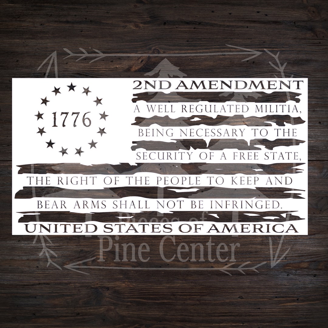 2nd Amendment American Flag Vinyl Decal - Car, Truck, Laptop - Etsy