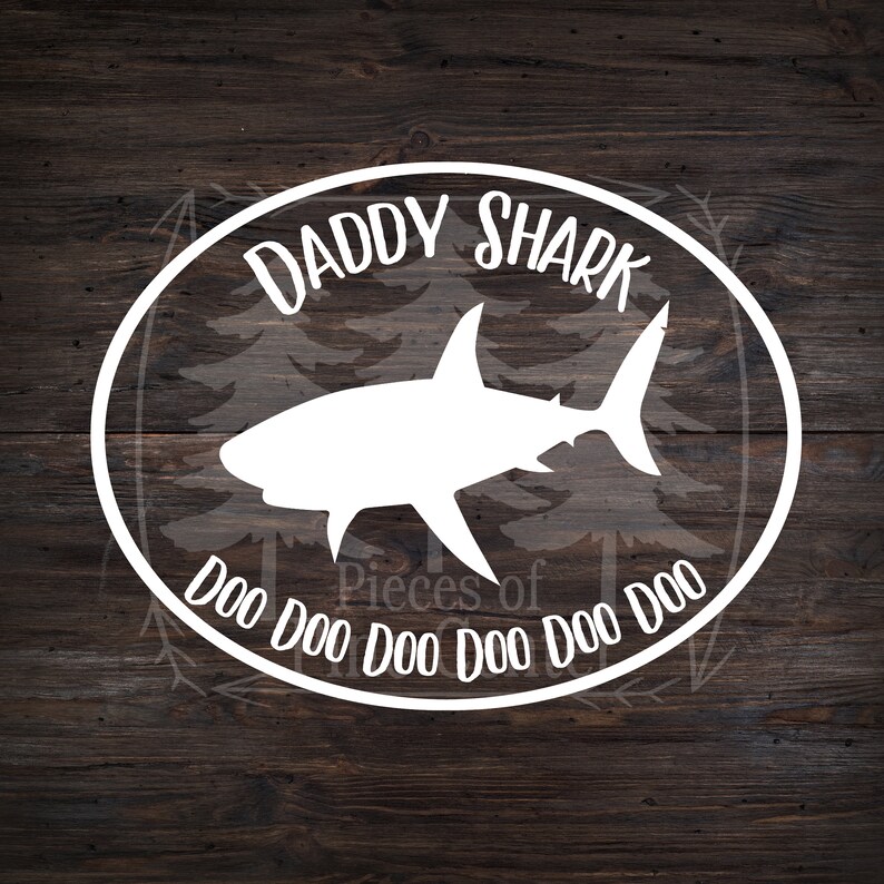 Baby Shark Decal Mommy Shark Daddy Shark Vinyl Decal - Etsy