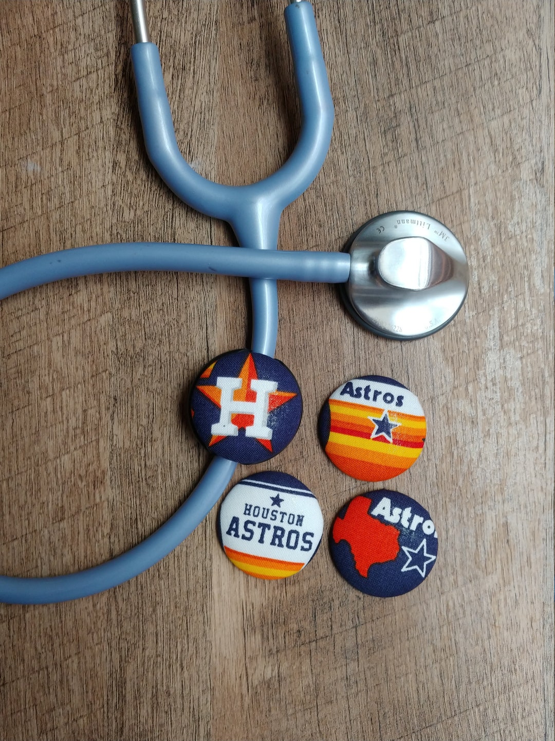Astros Stethoscope ID Tag, MLB Stethoscope ID Tag, Stethoscope ...