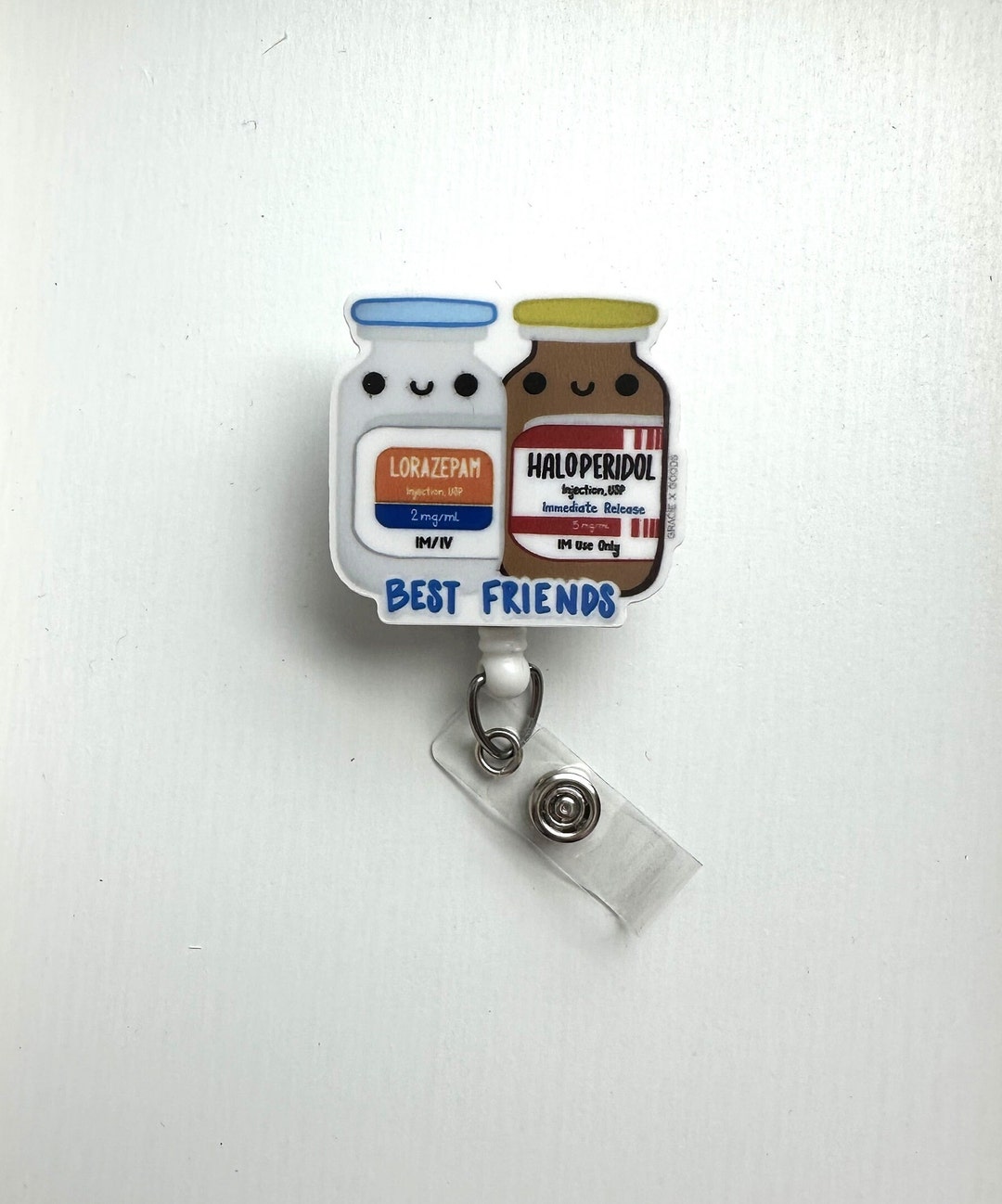 Medical Badge Reel, Retractable Badge Reel, Best Friends Badge Reel ...