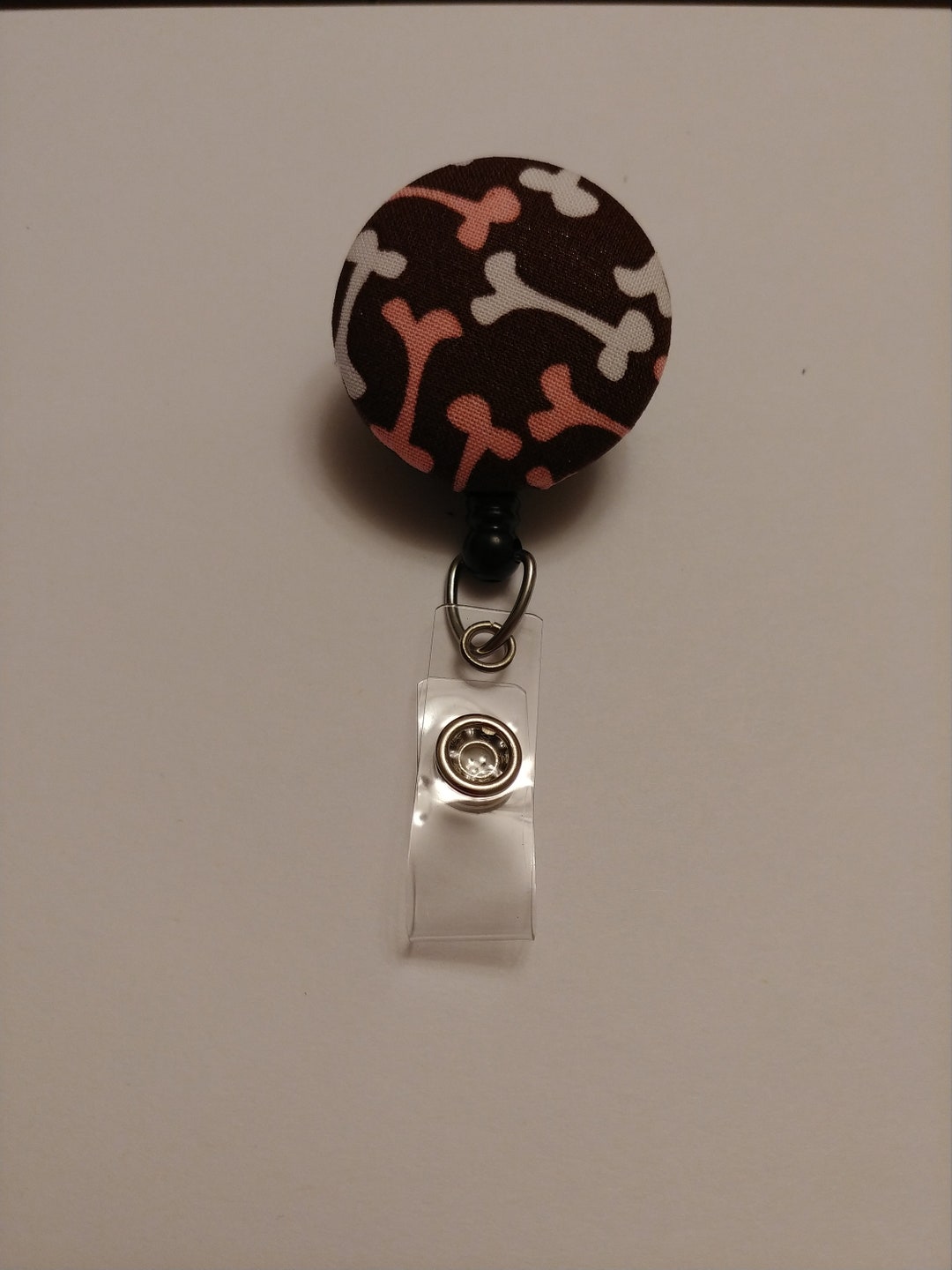 Dog Bone Fabric Badge Reel Bone Badge Reel Nurse ID Tag - Etsy