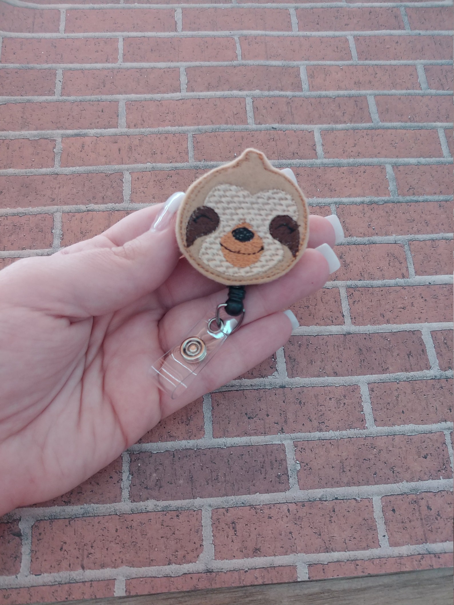 Boy Sloth Badge Reel, Sloth Badge Reel, Animal Badge Reel, Nurse ID Tag ...
