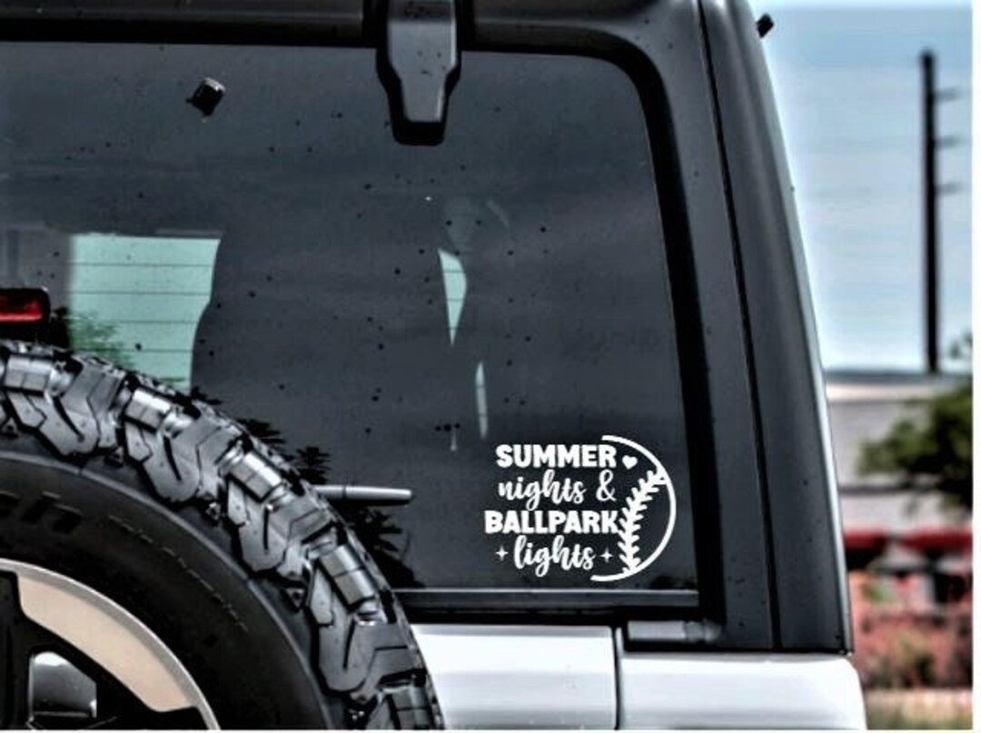 Baseball Decal, Softball Decal, Car Decal, Vinyl Decal, Sports Decal ...
