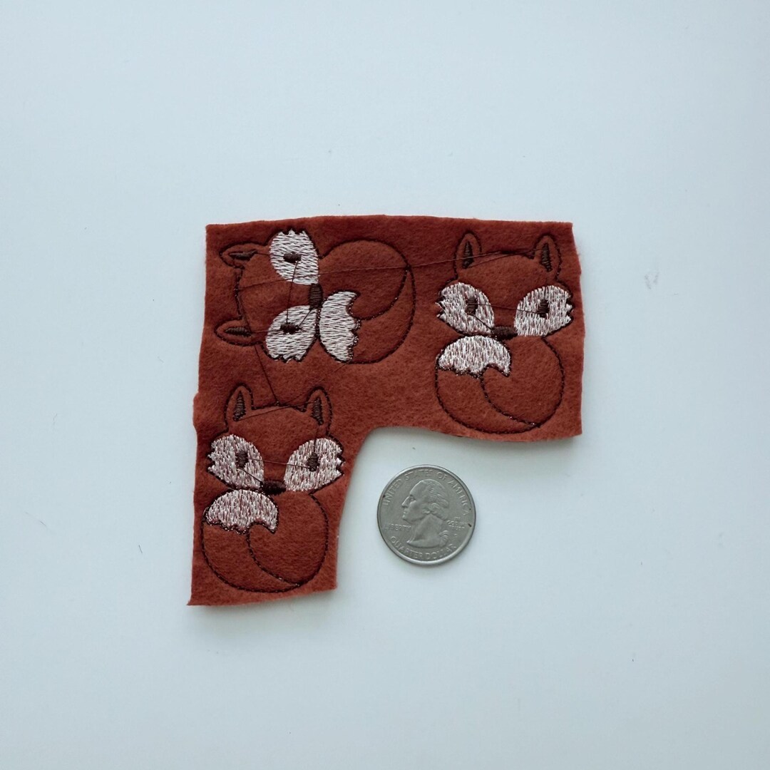 Set of 3 Felties, UNCUT Feltie, UNCUT Fox Feltie, Feltie Sheet, Fox ...