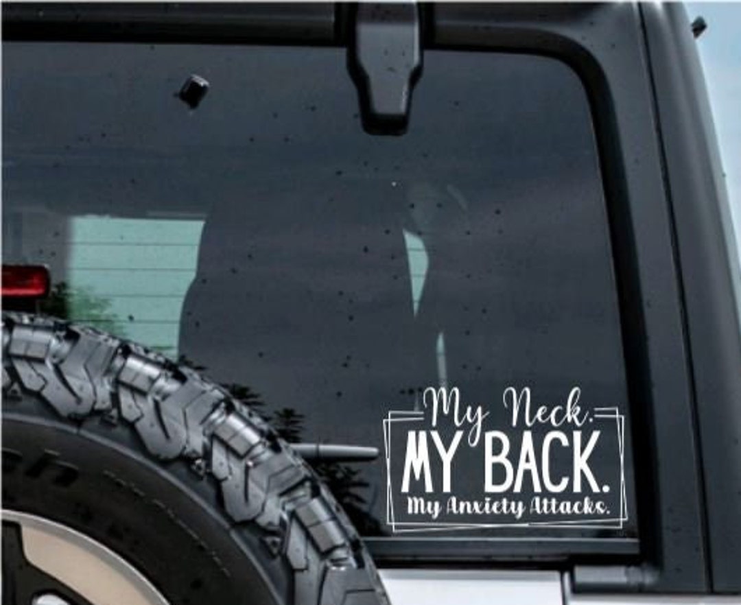 Anxiety Decal, Vinyl Decal, Car Decal, Funny Decal, Laptop Decal - Etsy
