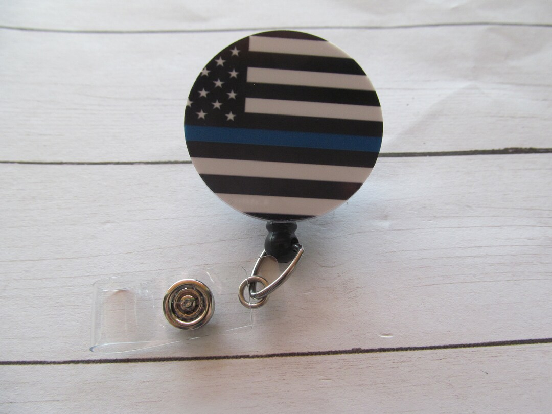 Police Badge Reel, Acrylic Badge Reel, Badge Reel, Nurse Badge Reel ...
