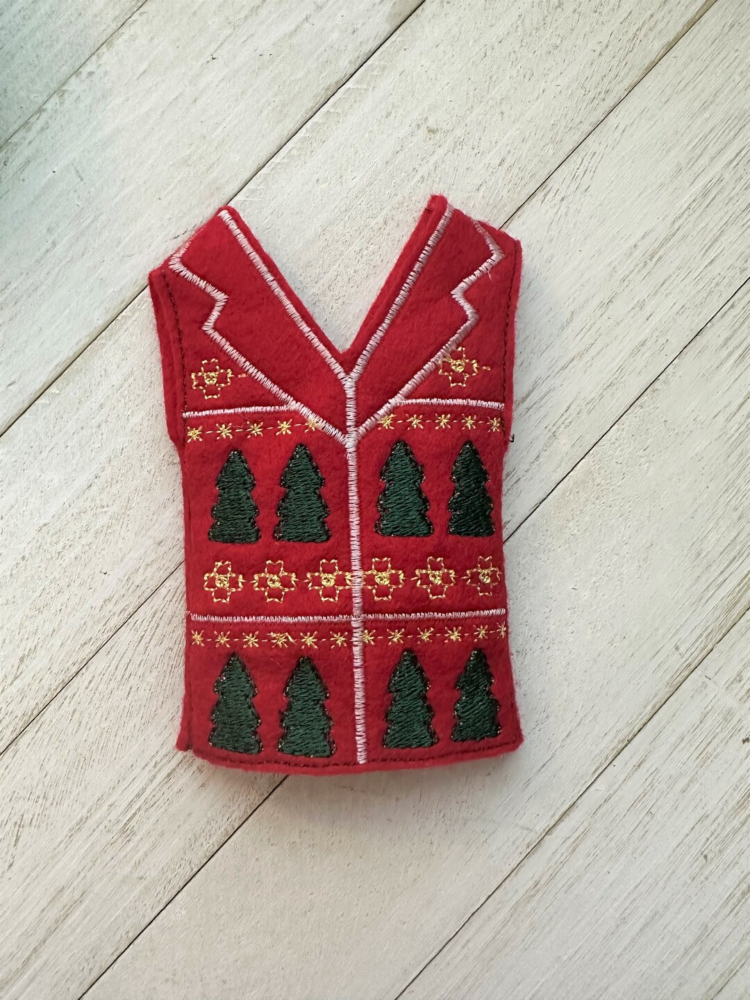 Elf Sweater Vest, Elf Vest, Elf Clothing, Elf Ugly Vest, Doll Clothing ...