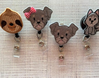 SALE Cute Cartoon Character Retractable ID Badge Reel ID - Etsy