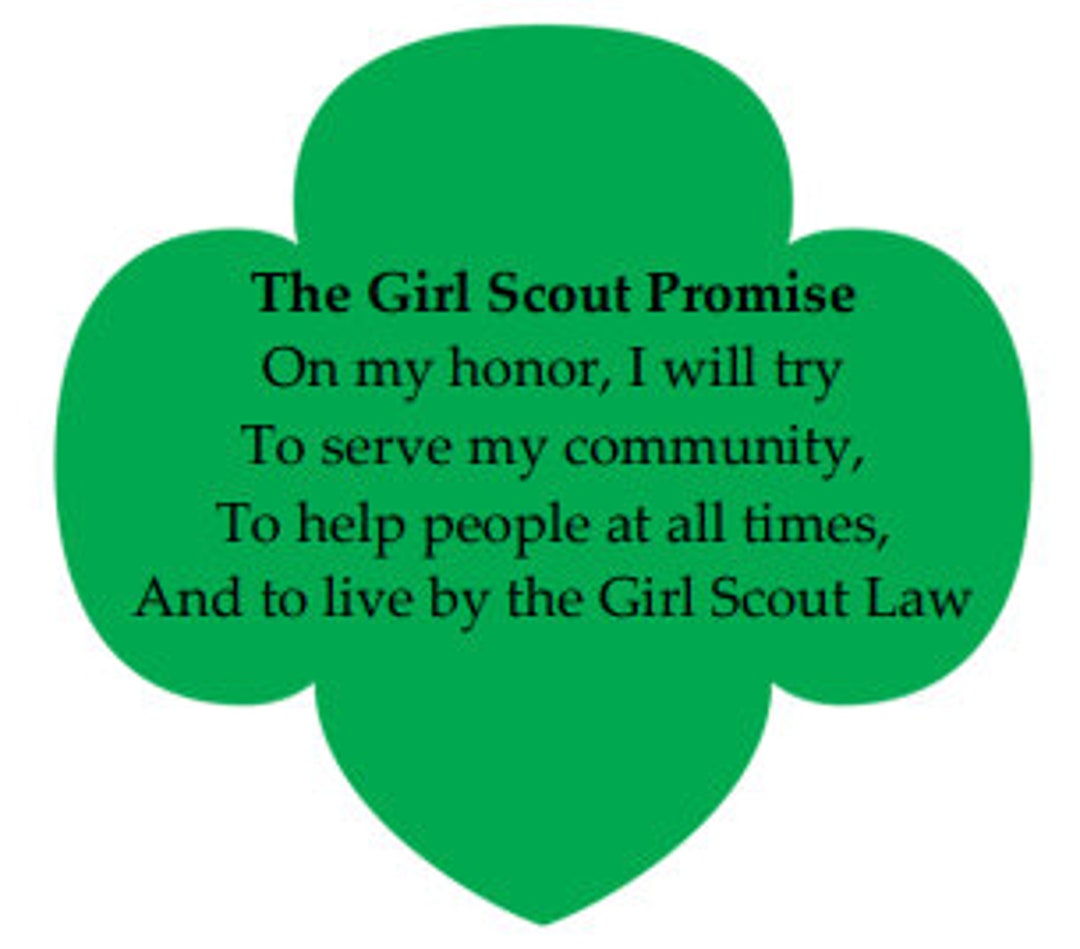 Girl Scout Promise Trefoil Trinket PDF Download - Etsy