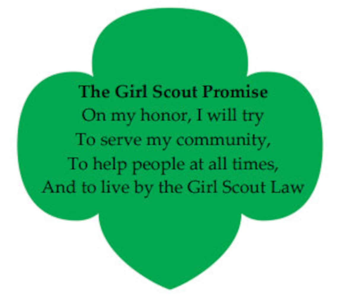 Girl Scout Promise Trefoil Trinket PDF Download - Etsy