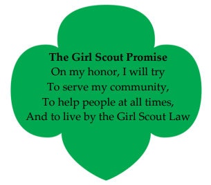 Girl Scout Promise Trefoil Trinket PDF Download - Etsy