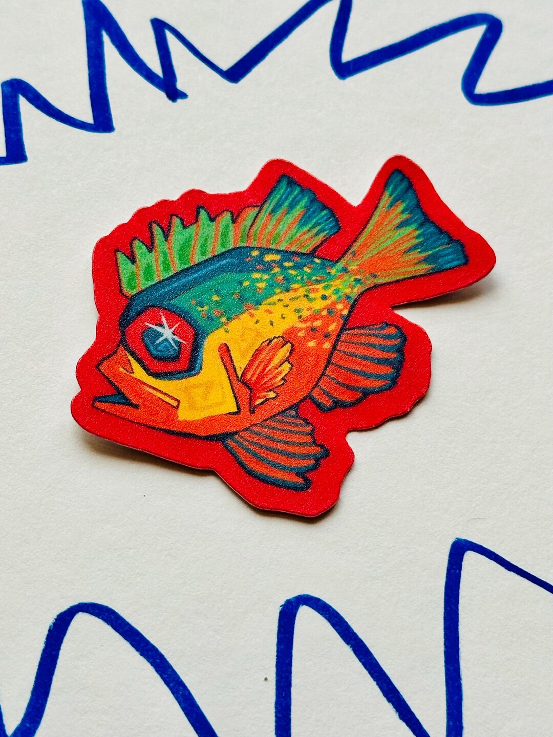Rainbow Fish | Sticker - Etsy