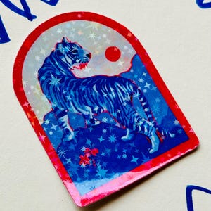 Blue Tiger | Sticker - Etsy