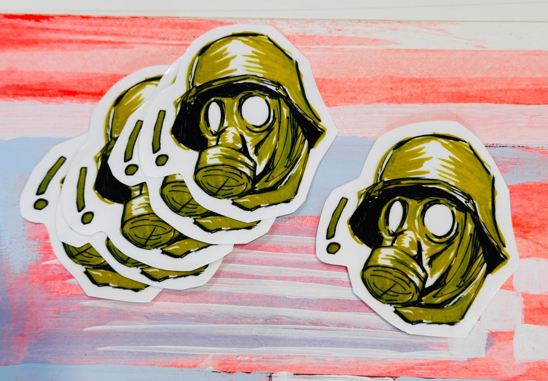 Gas Mask | Sticker - Etsy