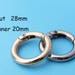 O Ring Spring Gate Ring Metal O Rings Spring Ring Clasp Push Gate Gold ...