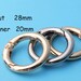6pcs 1'inch O-rings Gold SILVER O-rings Spring O Ring Purse Hardware ...