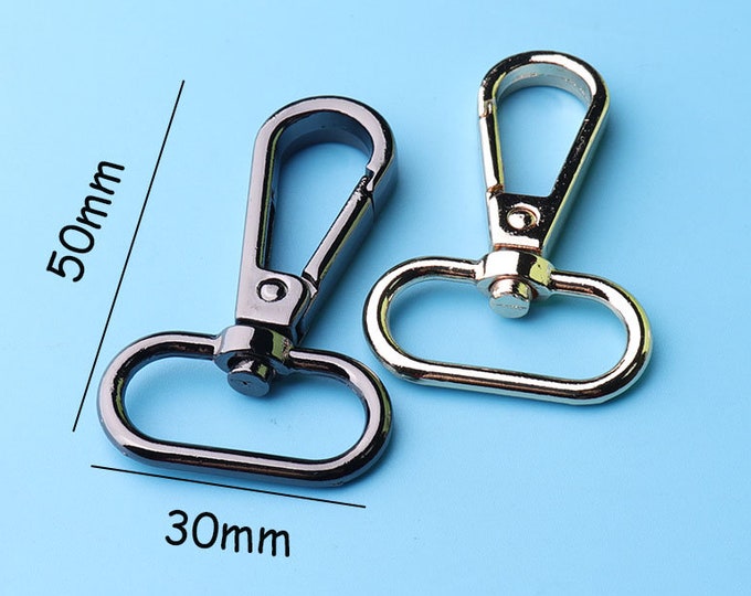 3/4 Metal Egg Shaped Push Gate Swivel Snap Hook Gold METAL HOOK MHK-206 ...