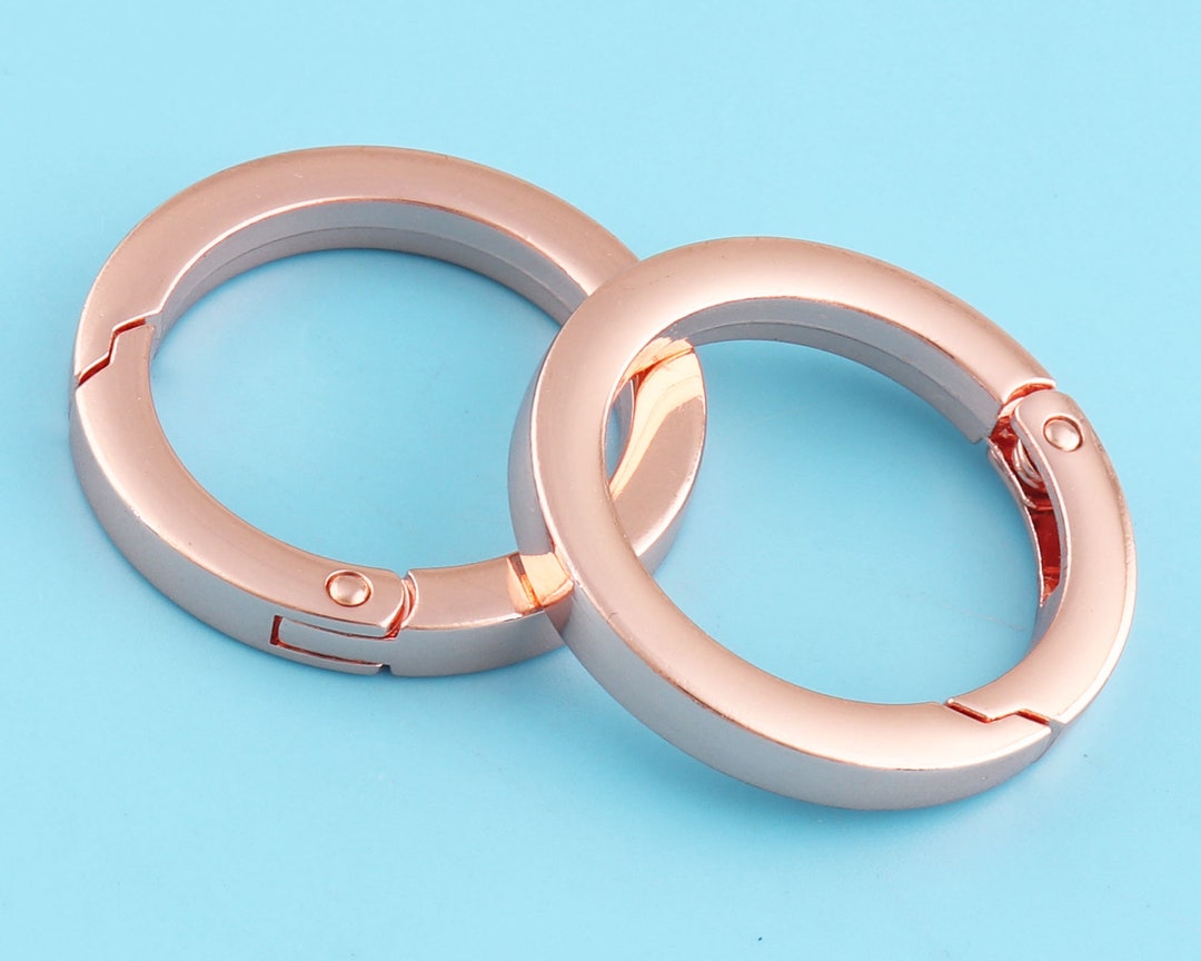 Spring Gate Ring Round Gate Ring,o Ring With Rose Gold Color,inner ...