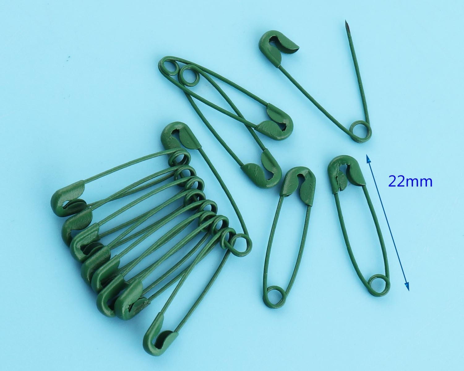 Dark Green Color Safety Pin,metal Safety Pin,colorful Pins, 120 Sets 22 ...