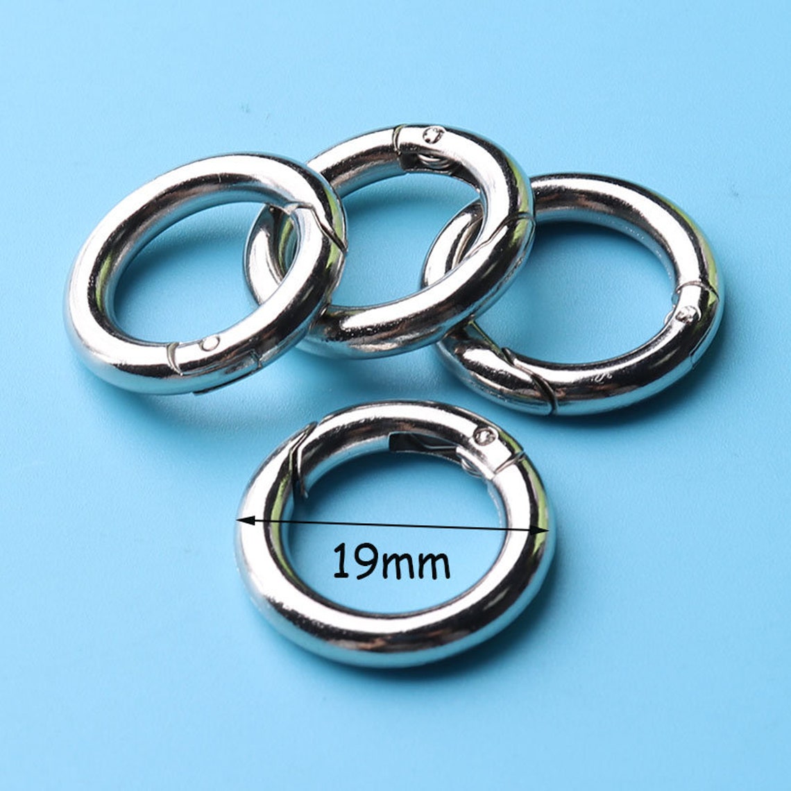4pcs O-ring With Closure Silver O Rings/ Alloy O Rings/ Silver O Rings ...