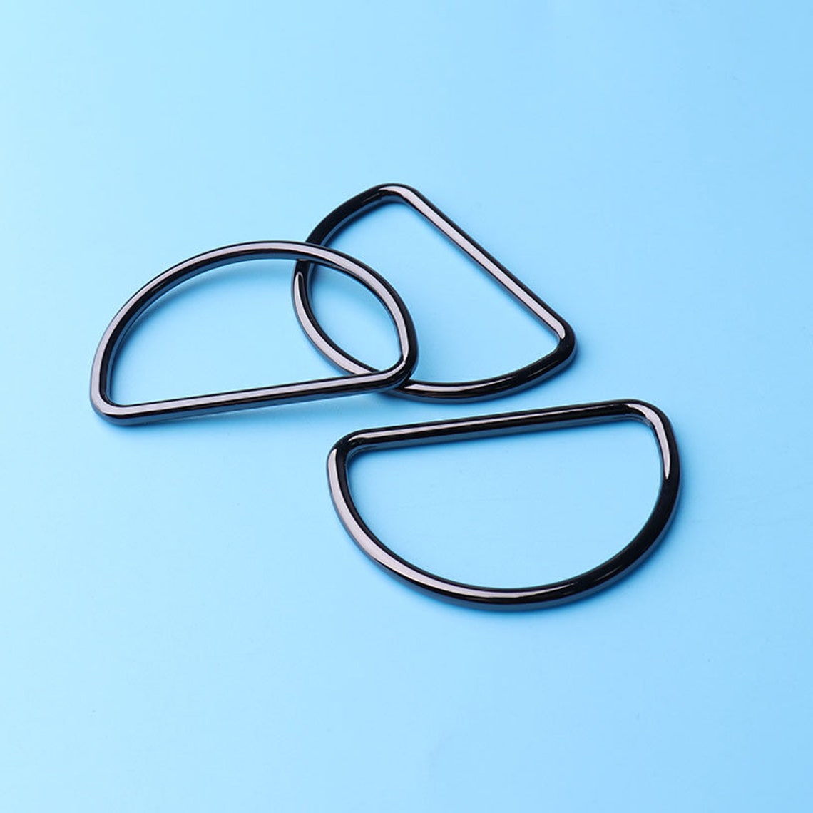 Anneau en D 4pcs noir métal, haute qualité, pour 1'' 5/8 pouces sangle ...