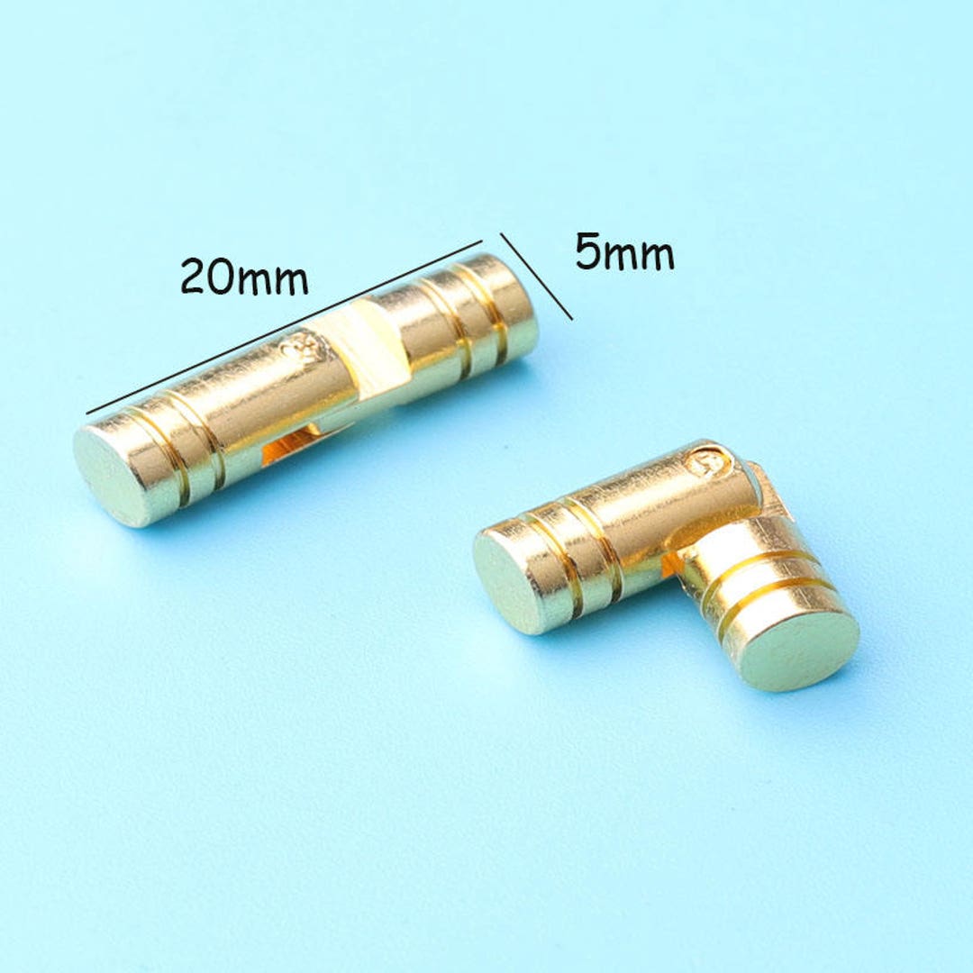 10pcs Small Brass Barrel Hinge Dia5mm"l20mm - Wooden Box Hinge ...
