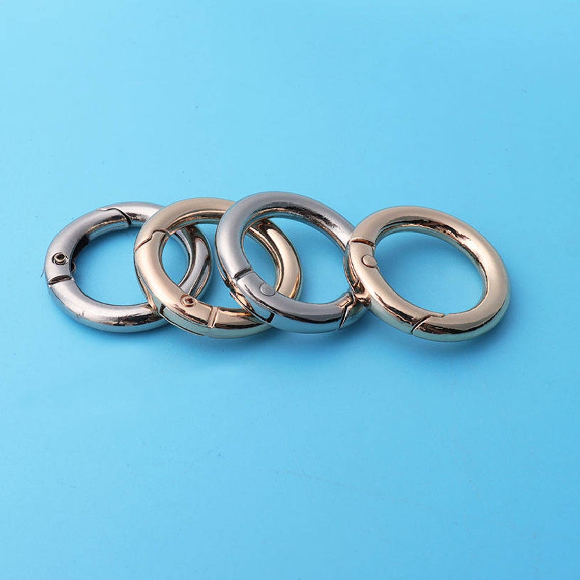 4pcs 1'inch Small Gold SILVER O-rings 28mm ID / Purse - Etsy