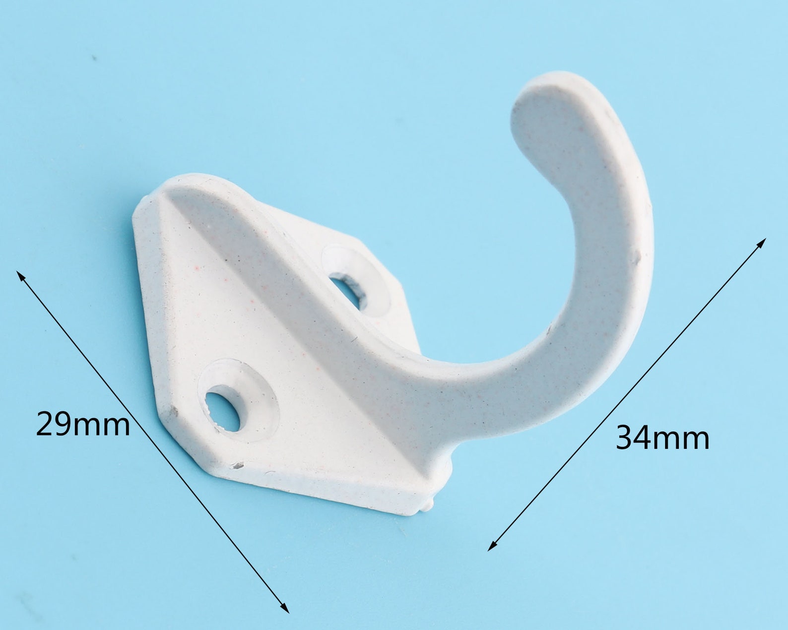 6 Pieces Wall Hook With White Colormetal Coat Hooksbathroom - Etsy