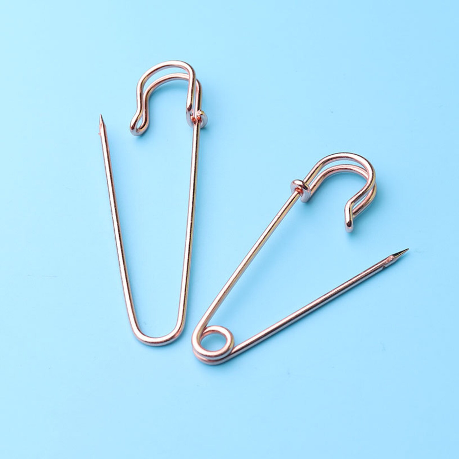 Large Safety Pin Diy Blanket Pins Rose Gold Craft Supplies Pins 85mm ...