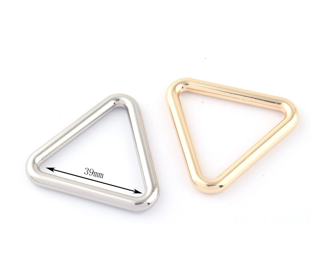 Gold Triangle Adjustable Belt Buckle Slide Buckles Metal Purse | Etsy