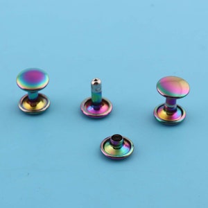 8*10mm Metal Rainbow Color Double Cap Rivets ,garment Rivets Decoration ...