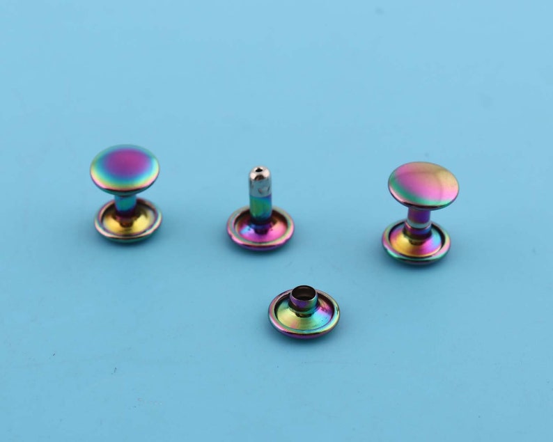 810mm Metal Rainbow Color Double Cap Rivets ,garment Rivets Decoration ...