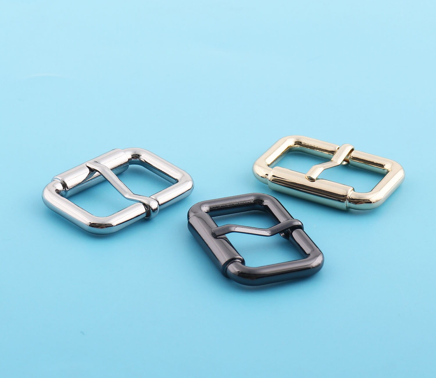 8pc 25mm Pin Buckles Metal Triglide Strap Slide Buckle Keeper ...
